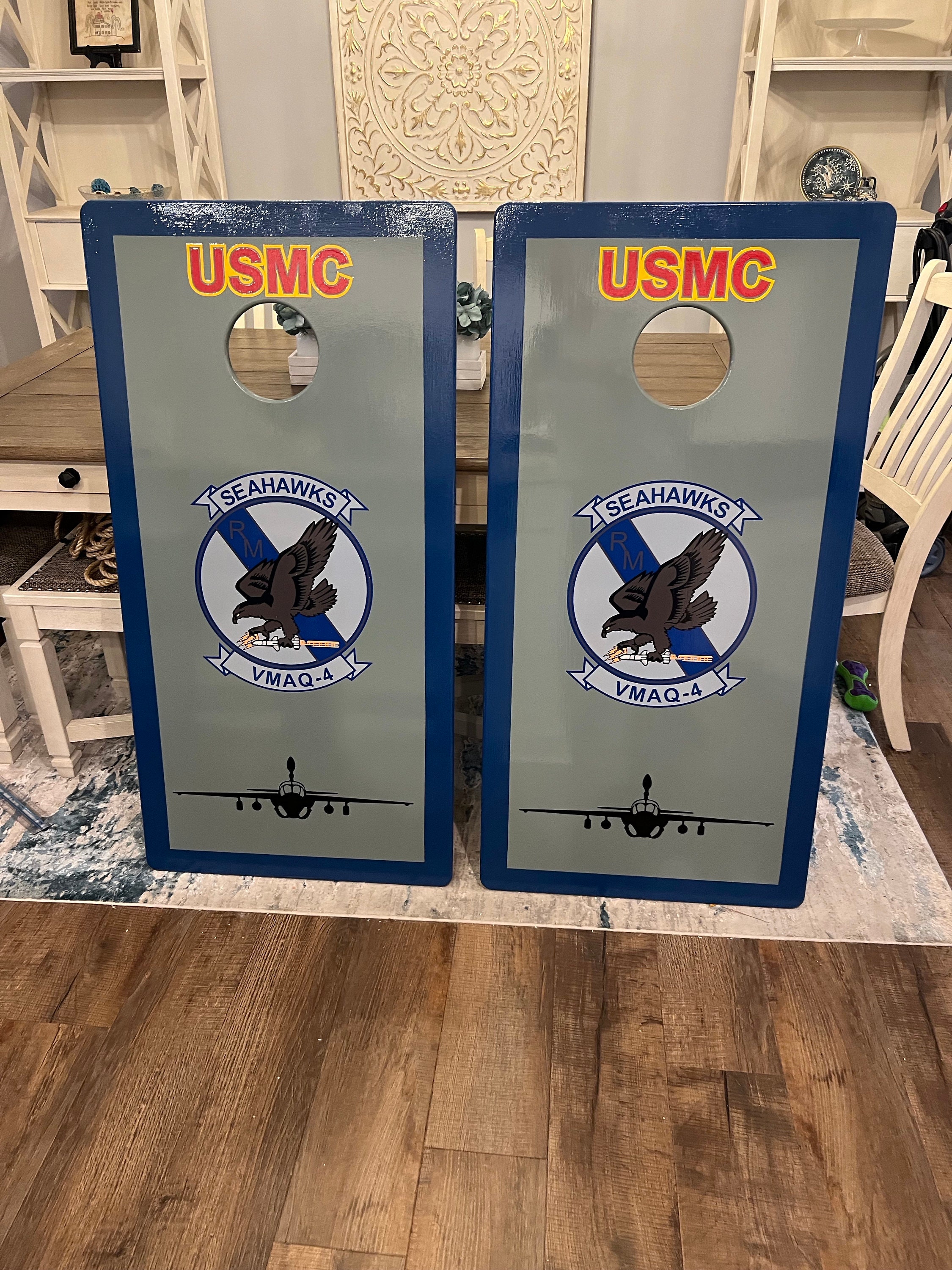 Patriotic Cornhole Boards, Platform. Bean Bags, State or Country ...