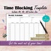 Time Blocking Hourly Planner Book Time Management Desk Weekly - Etsy
