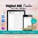 Digital Bill Tracker iPad Budget Planner, Goodnotes Monthly Bill ...