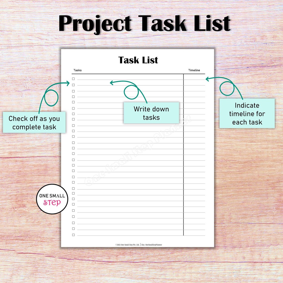 Project Planner Printable Project Management, A5 Project Planner Task ...