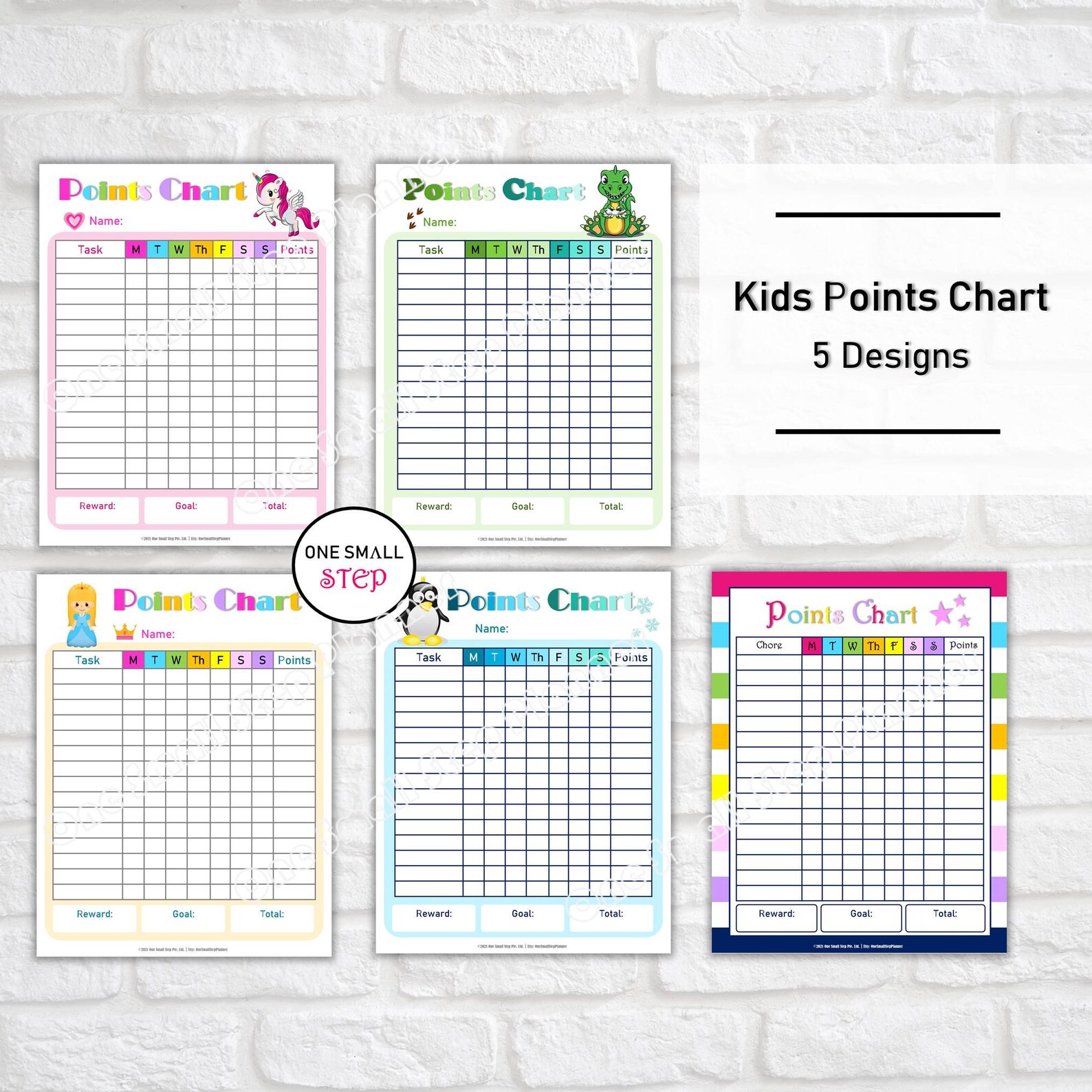 Kids Reward Chart Reward System for Toddlers & Preschoolers, Kids ...