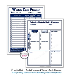 Priority Matrix Eisenhower Matrix Time Management Task | Etsy