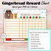 Gingerbread Man Reward Chart Printable Christmas Reward - Etsy