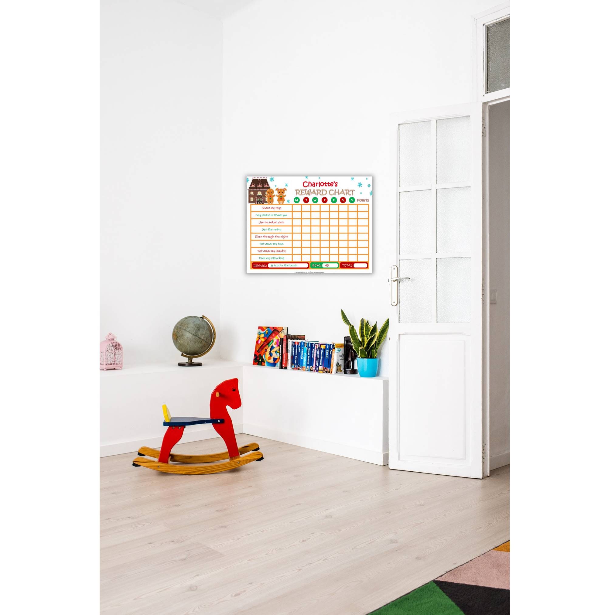 Gingerbread Man Reward Chart Printable Christmas Reward - Etsy