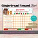 Gingerbread Man Reward Chart Printable Christmas Reward - Etsy