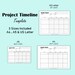 Project Management Template, Printable Project Planner Timeline Gantt ...