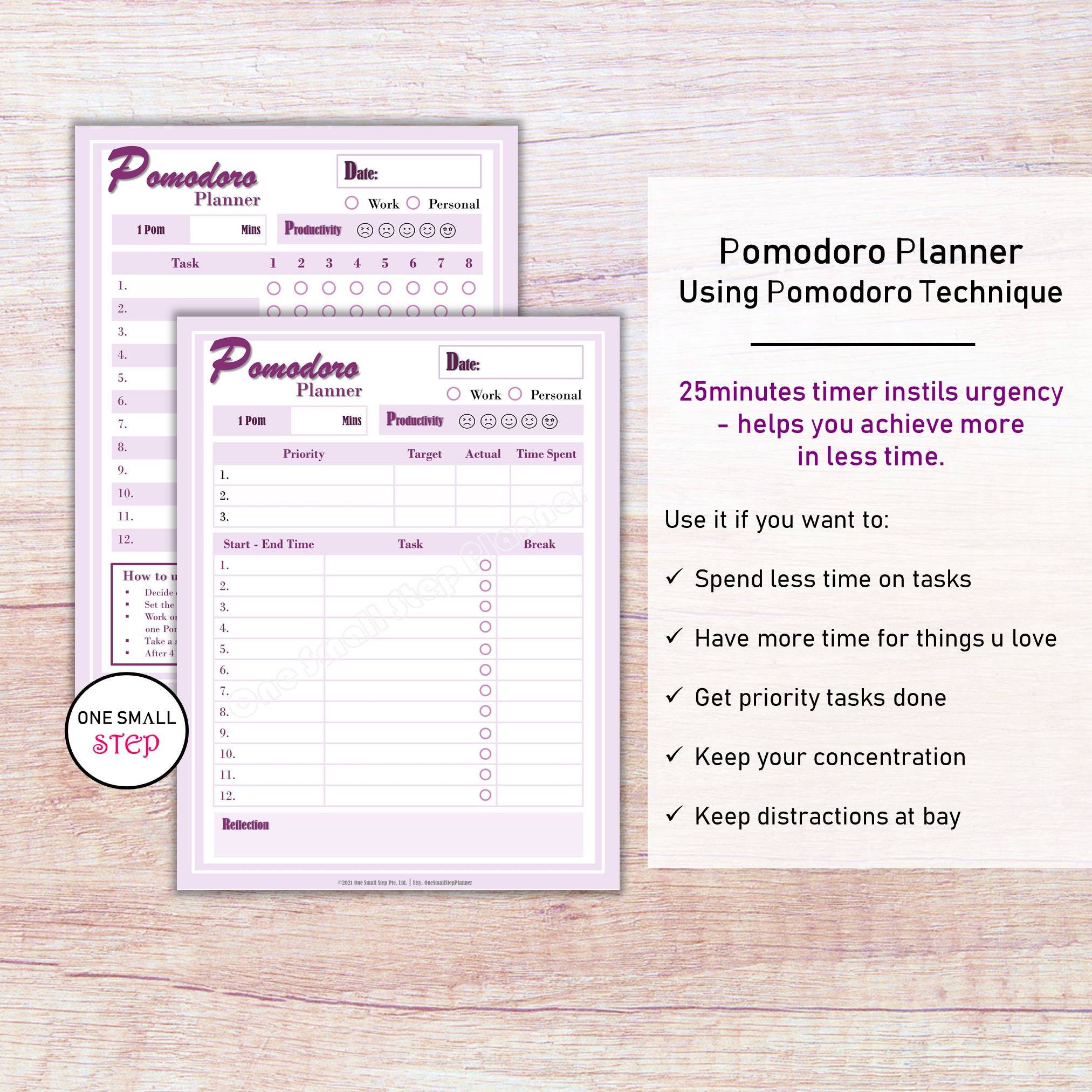 Digital Pomodoro Planner Goodnotes, Time Boxing Project Management ...