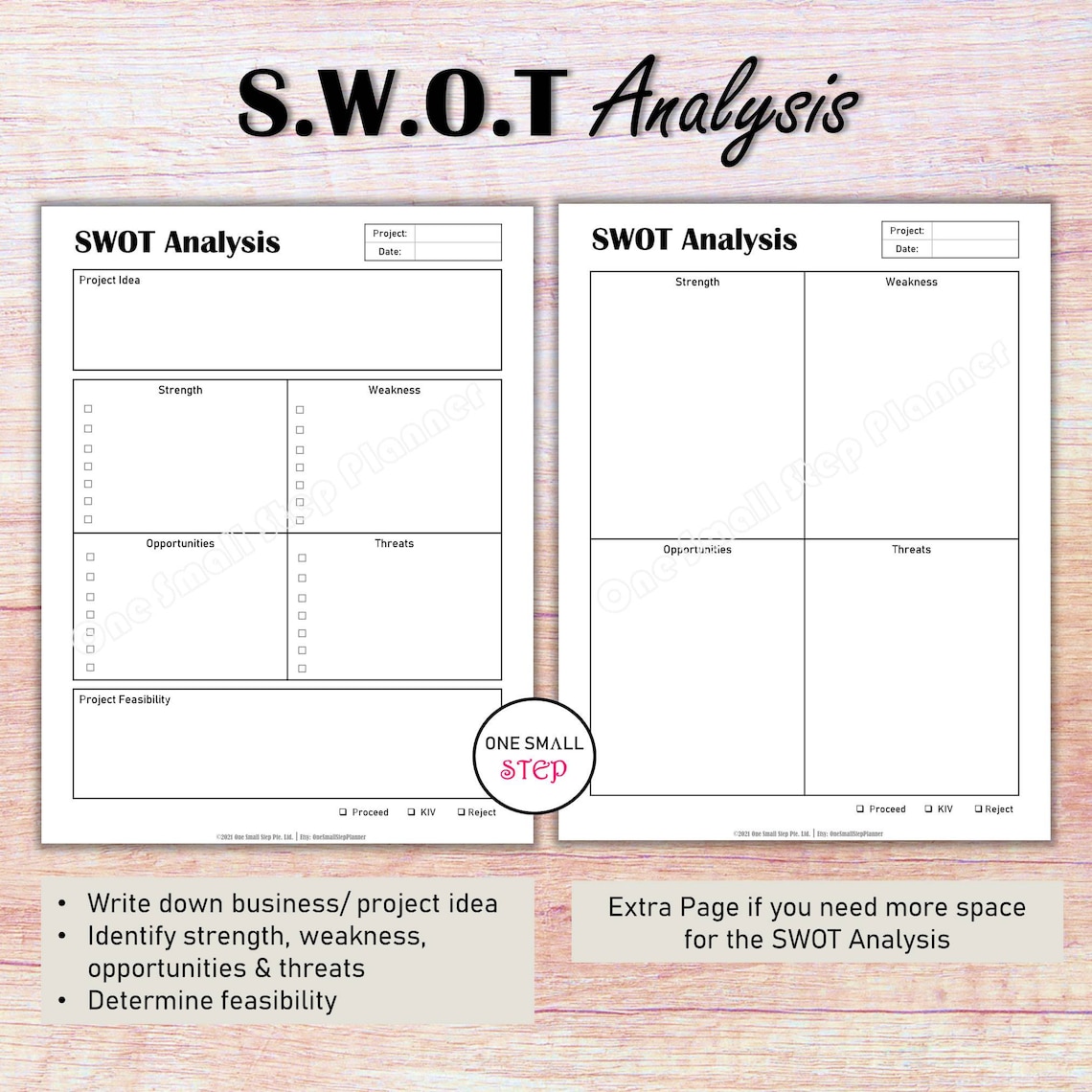 Digital SWOT Analysis Template, Goodnotes Business Plan Templates ...