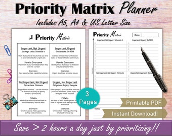 Printable Daily Task Planner Productivity Time Management Plan Task ...
