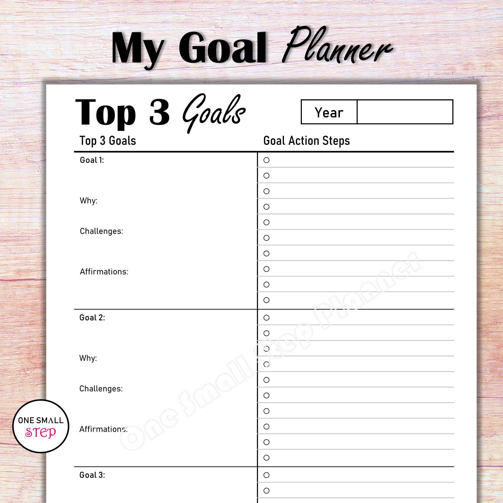 2024 Yearly Goal Planner, Goal Setting Printable, Goal Setting ...