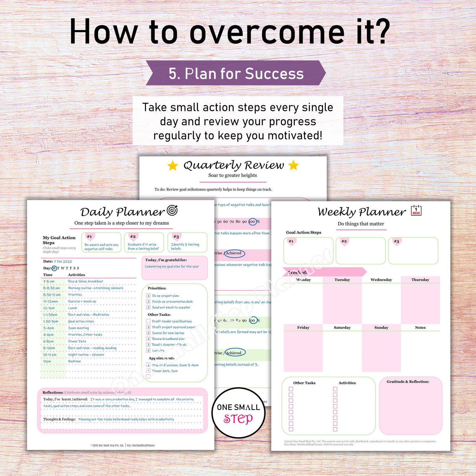 Goal Setting Workbooks Printable, 2024 Yearly Goal Planner, Goal ...