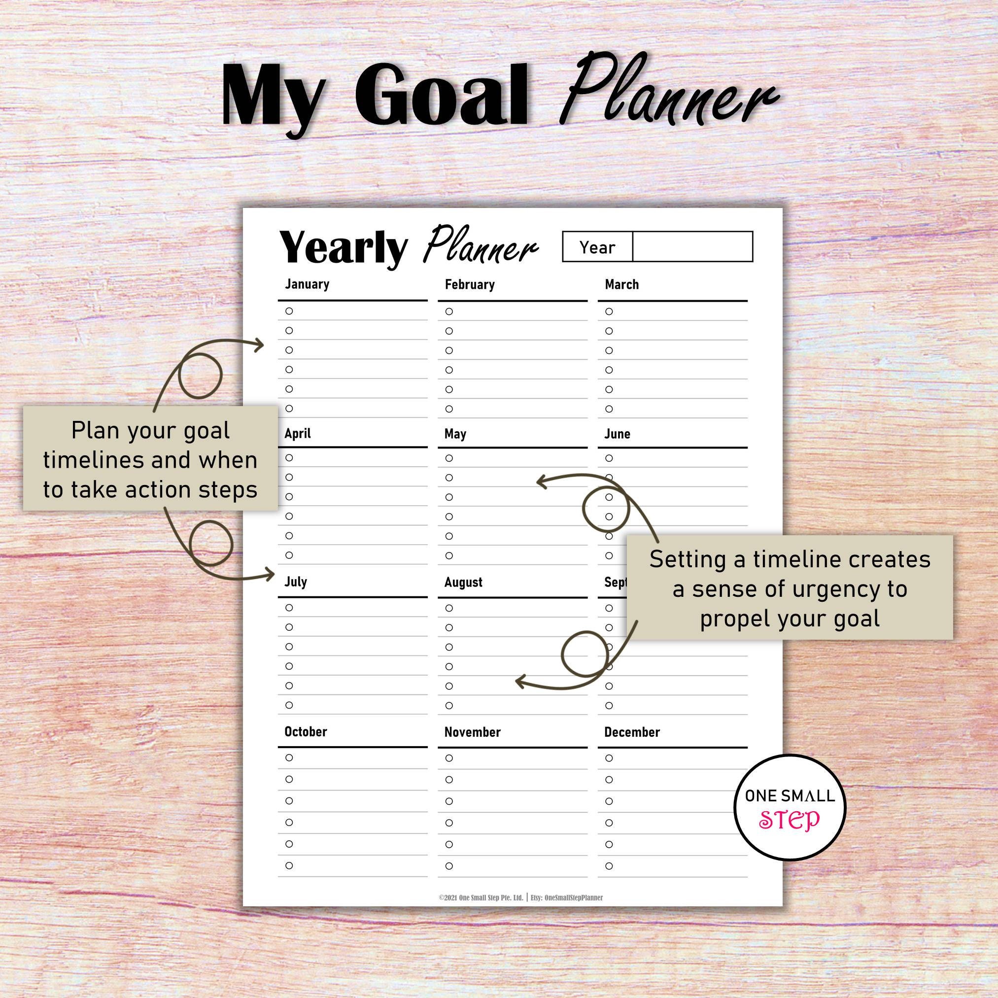 2024 Yearly Goal Planner, Goal Setting Printable, Goal Setting ...