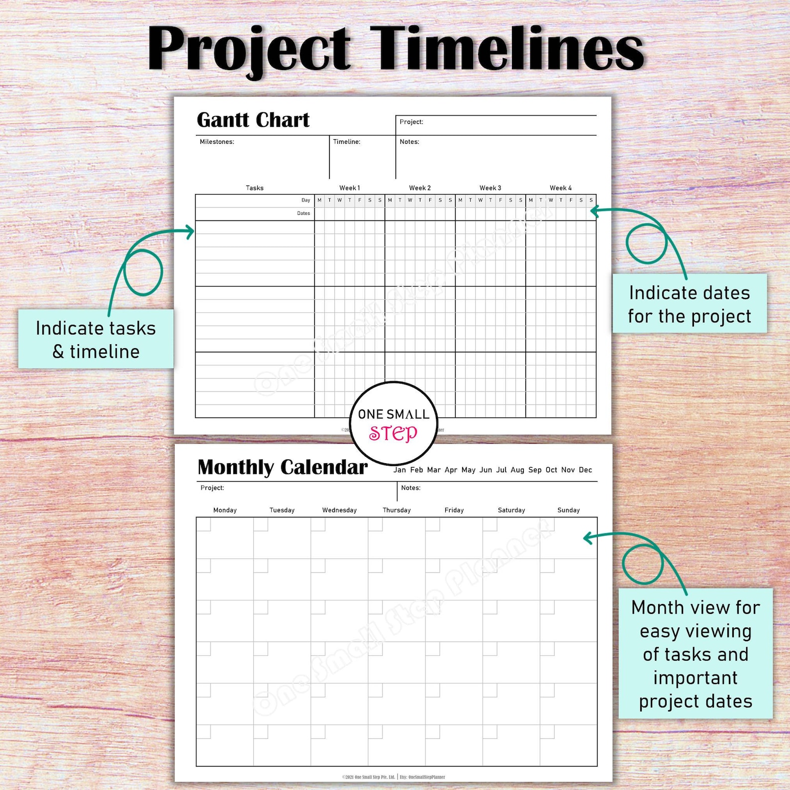 Project Management Planner Printable, A5 Project Planner Business ...