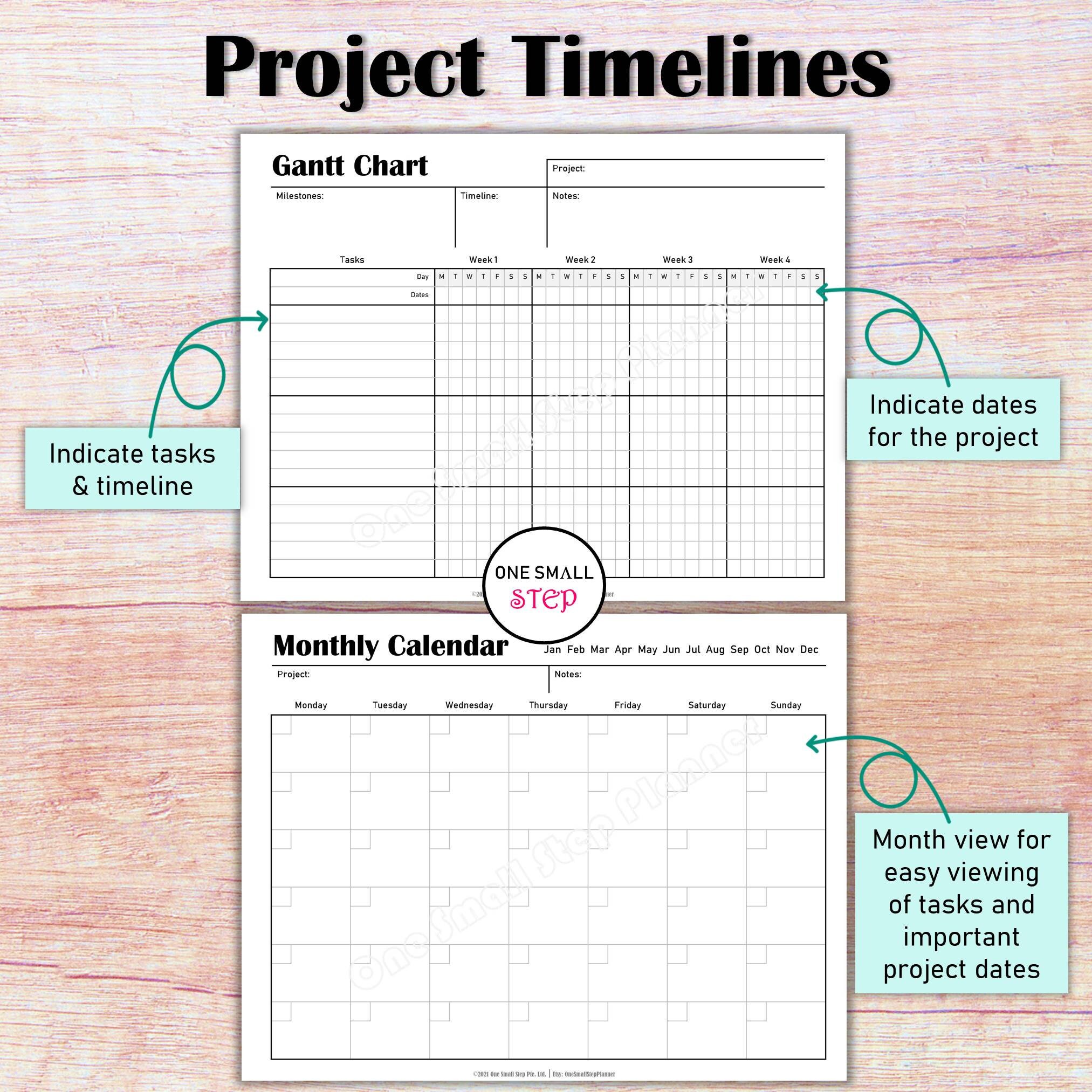 Project Management Planner Printable, A5 Project Planner Business ...