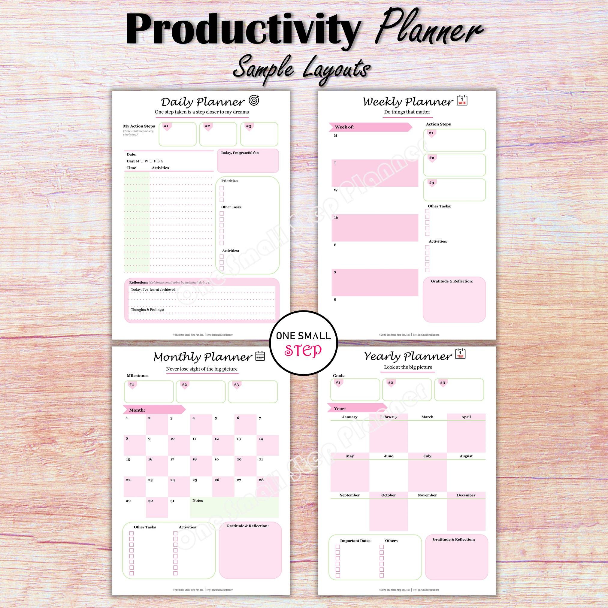 Goal Setting Workbooks Printable, 2024 Yearly Goal Planner, Goal ...