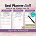 Goal Setting Workbooks Printable, 2024 Yearly Goal Planner, Goal ...