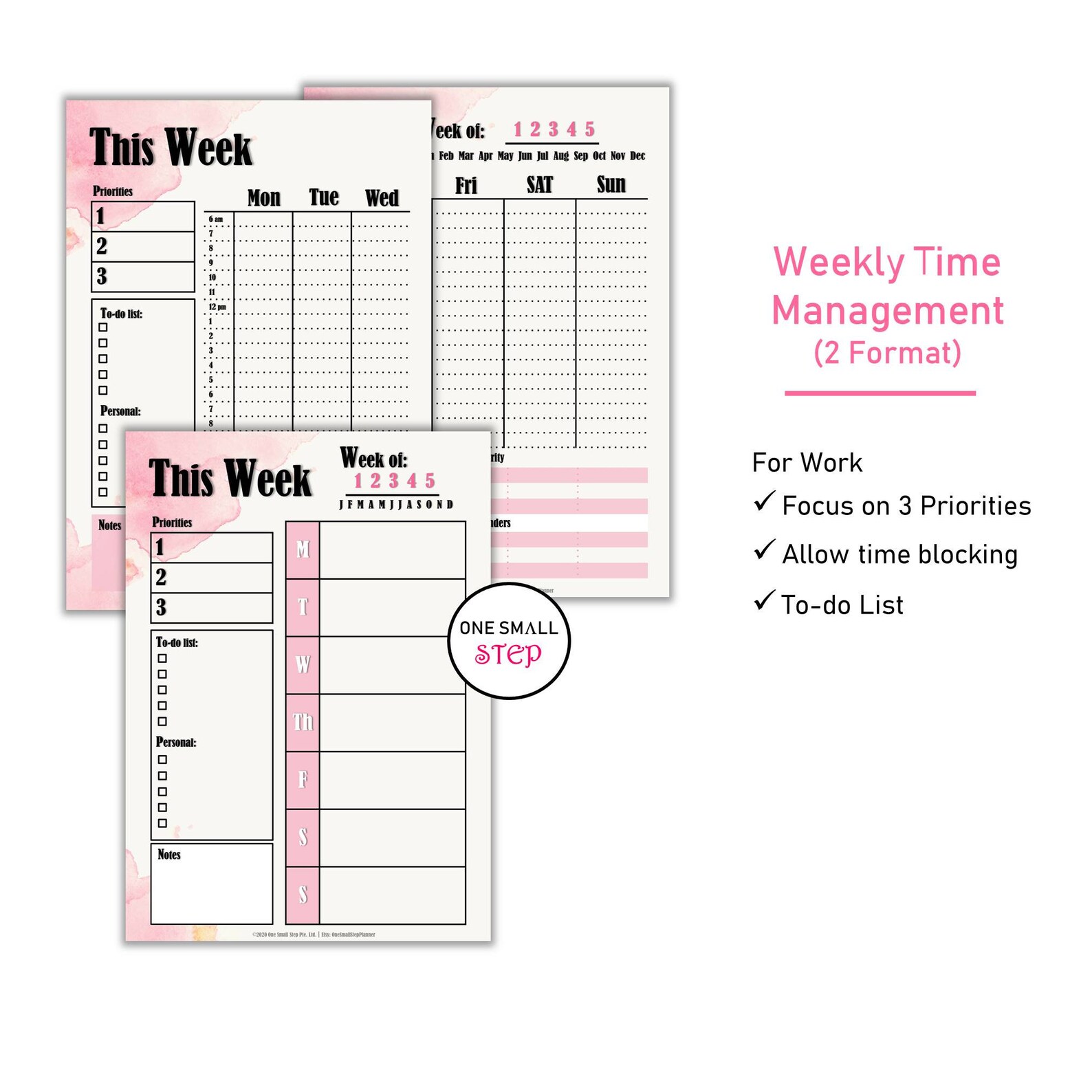 Time Management Planner Daily Time Blocking Hourly Planner | Etsy