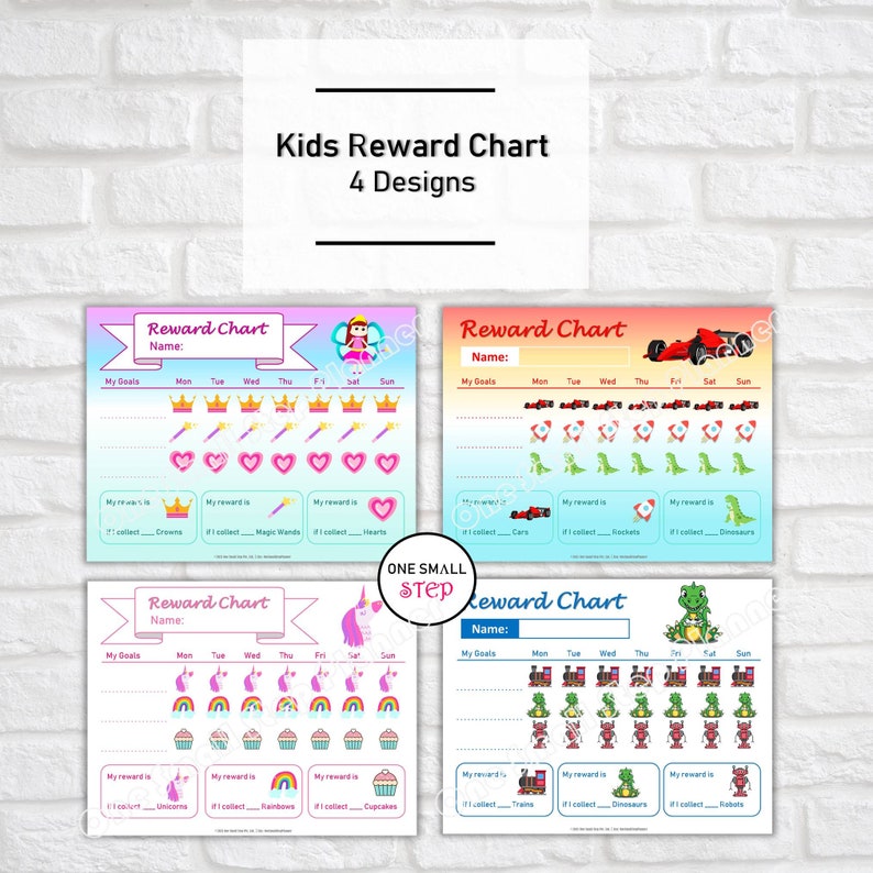 Kids Reward Chart Reward System for Toddlers & Preschoolers, Kids ...