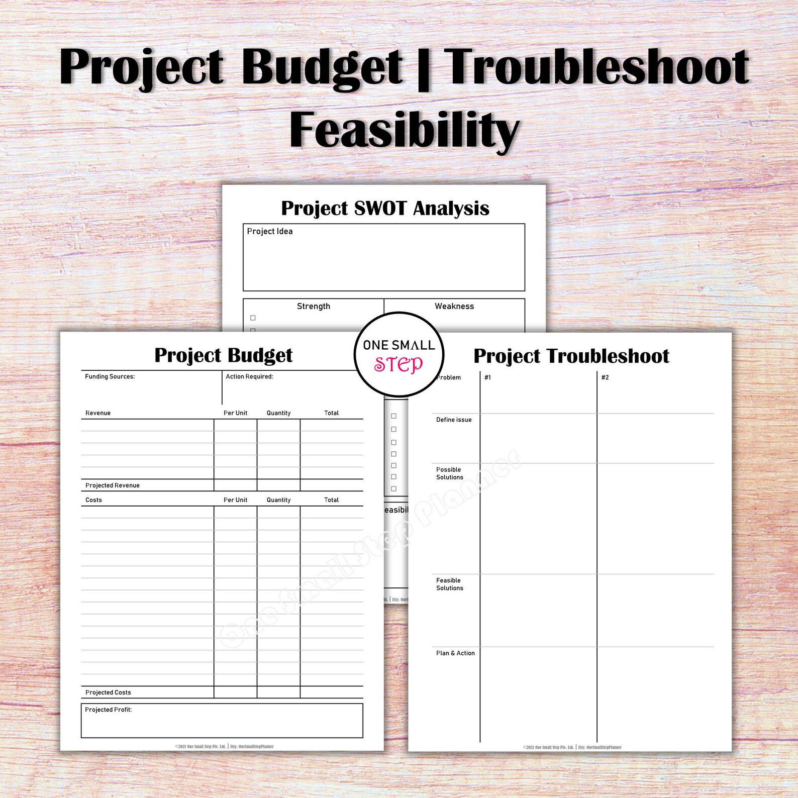 Project Management Planner Printable, A5 Project Planner Business ...
