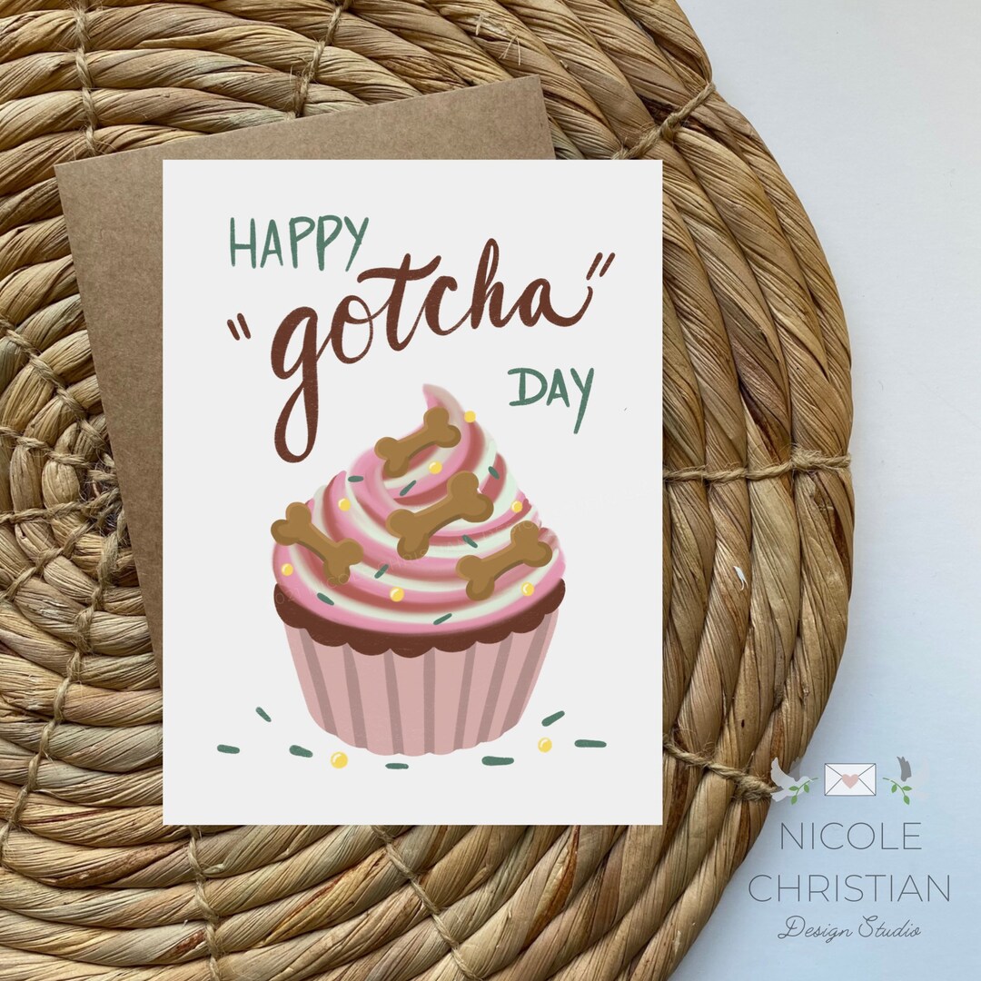 Pet Birthday Card, Cards for Pet Lover, Happy Adoption Day, Happy ...