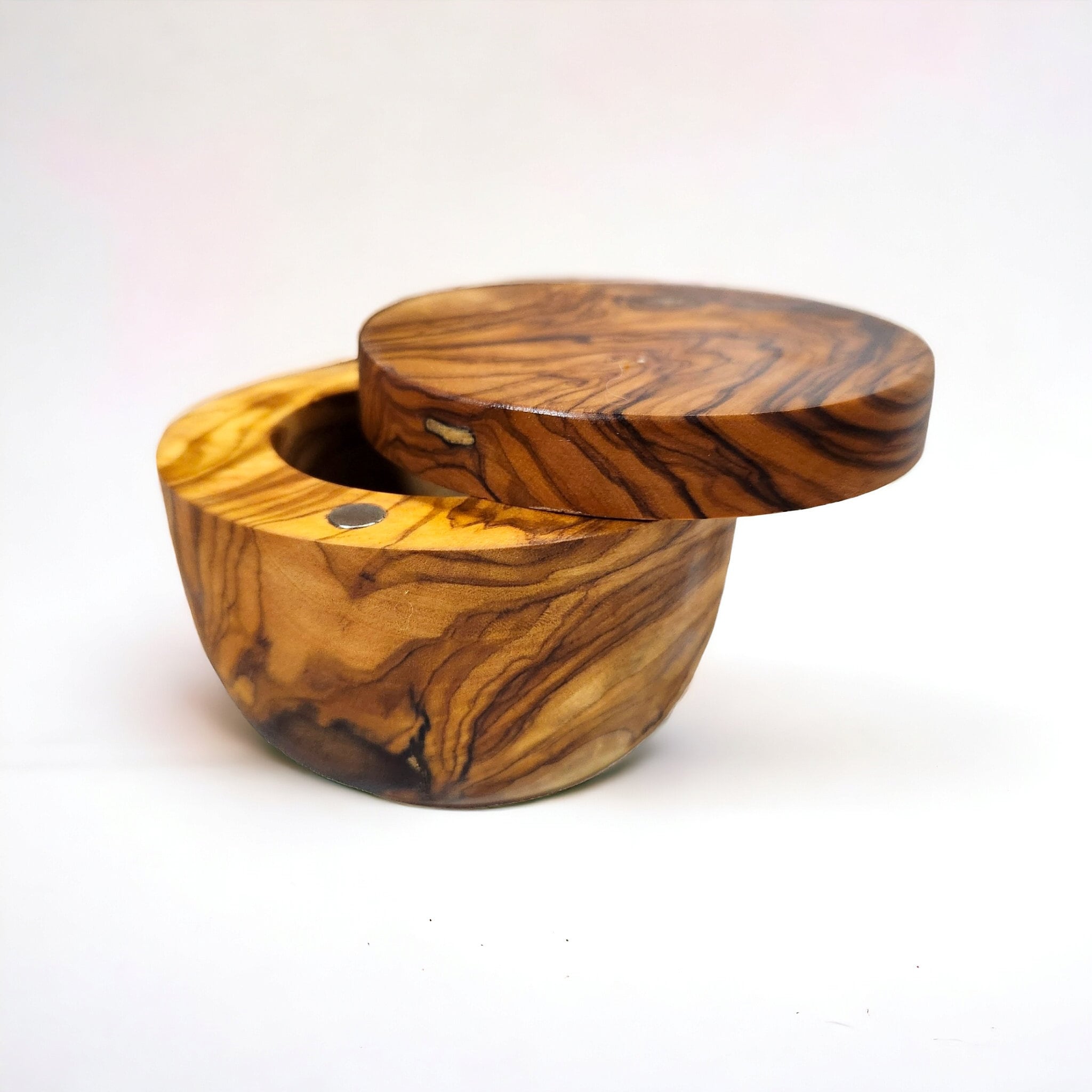 Handmade Olive Wood Salt Keeper - Unique Second Choice - Etsy