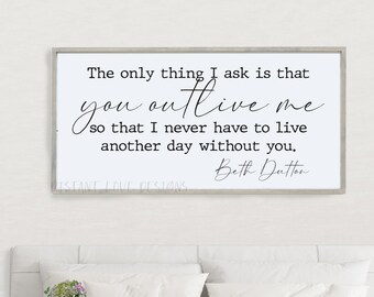 Beth Dutton Wall Sign - Etsy