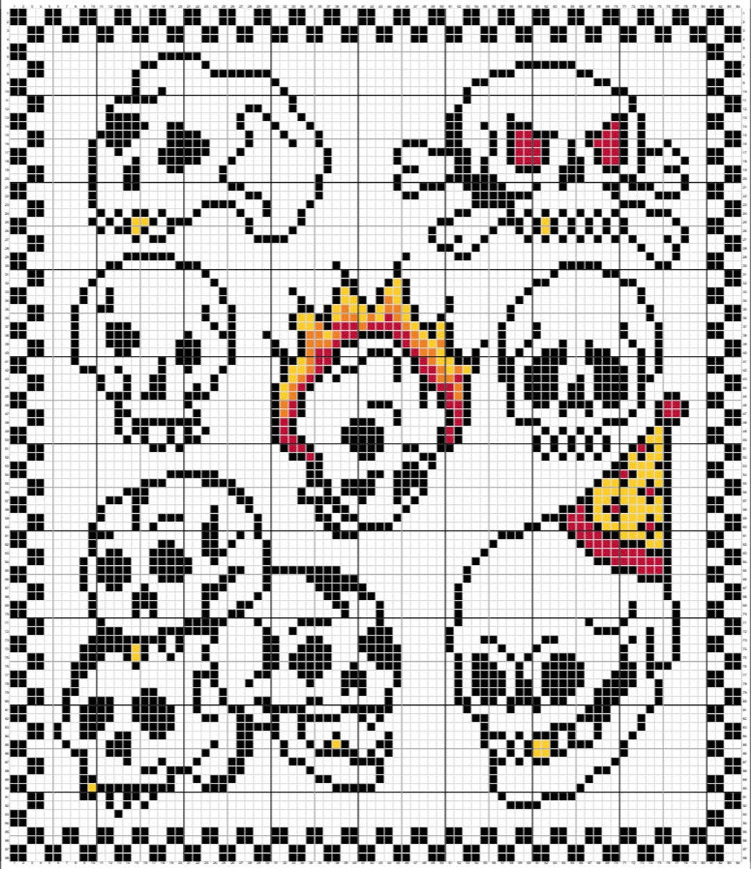 Mini Skull Flash Sheet - Etsy