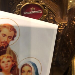 BULK 50 PACK - Holy Family Third Class Relic Holy Card (touched to ...