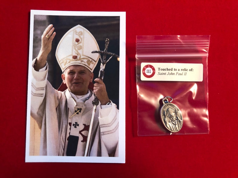 Saint John Paul II Relic Medal Pack Third Class Relic Holy - Etsy
