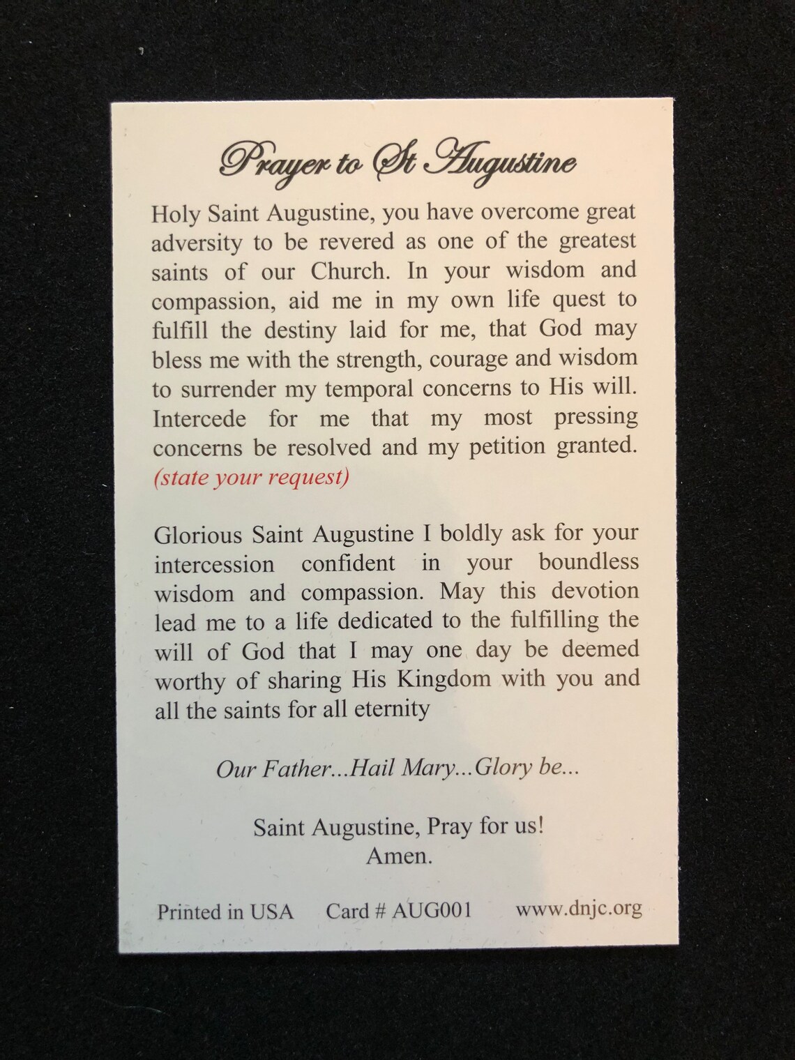Saint Augustine of Hippo Third Class Relic Holy Card touched - Etsy