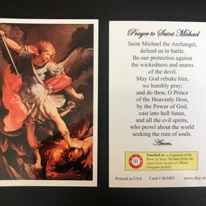 Spiritual Warfare Kit - Stone of Saint Michael the Archangel Relic Pack ...