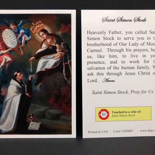 Saint John the Baptist Third Class Relic Holy Card touched to - Etsy