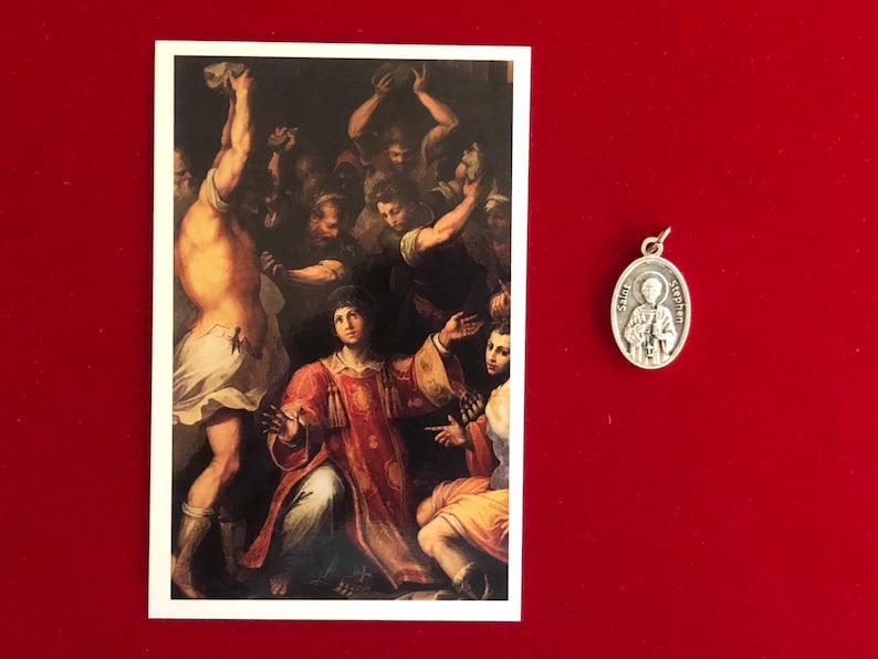 Saint Stephen the First Martyr Relic Medal Pack - Third Class Relic ...
