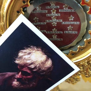 Saint Matthew the Apostle and Evangelist Third Class Relic Holy Cards ...