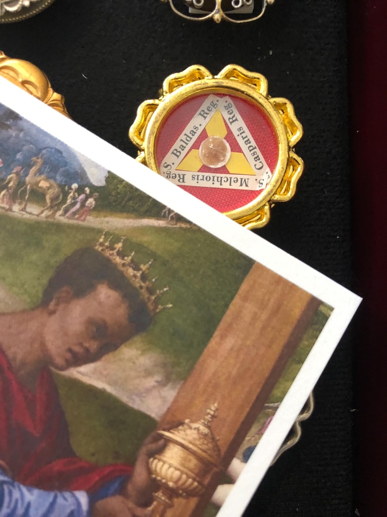 Saint Balthazar Maji Third Class Relic Holy Cards (touched to a First ...