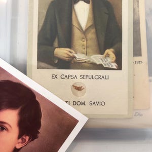 Saint Dominic Savio Relic Medal Pack - Third Class Relic Holy Card ...