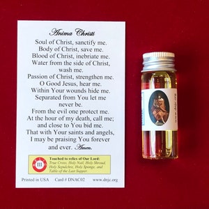 Jesus Passion Relics Relic Holy Oil Pack (touched to Relics of Our Lord ...