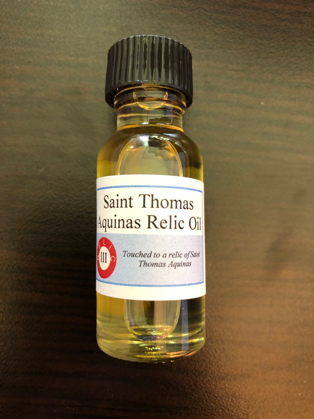 Saint Thomas Aquinas Relic Holy Oil Pack touched to a First Class Relic ...