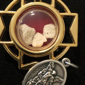 Saint Michael the Archangel Relic Medal Pack - Third Class Relic Holy ...