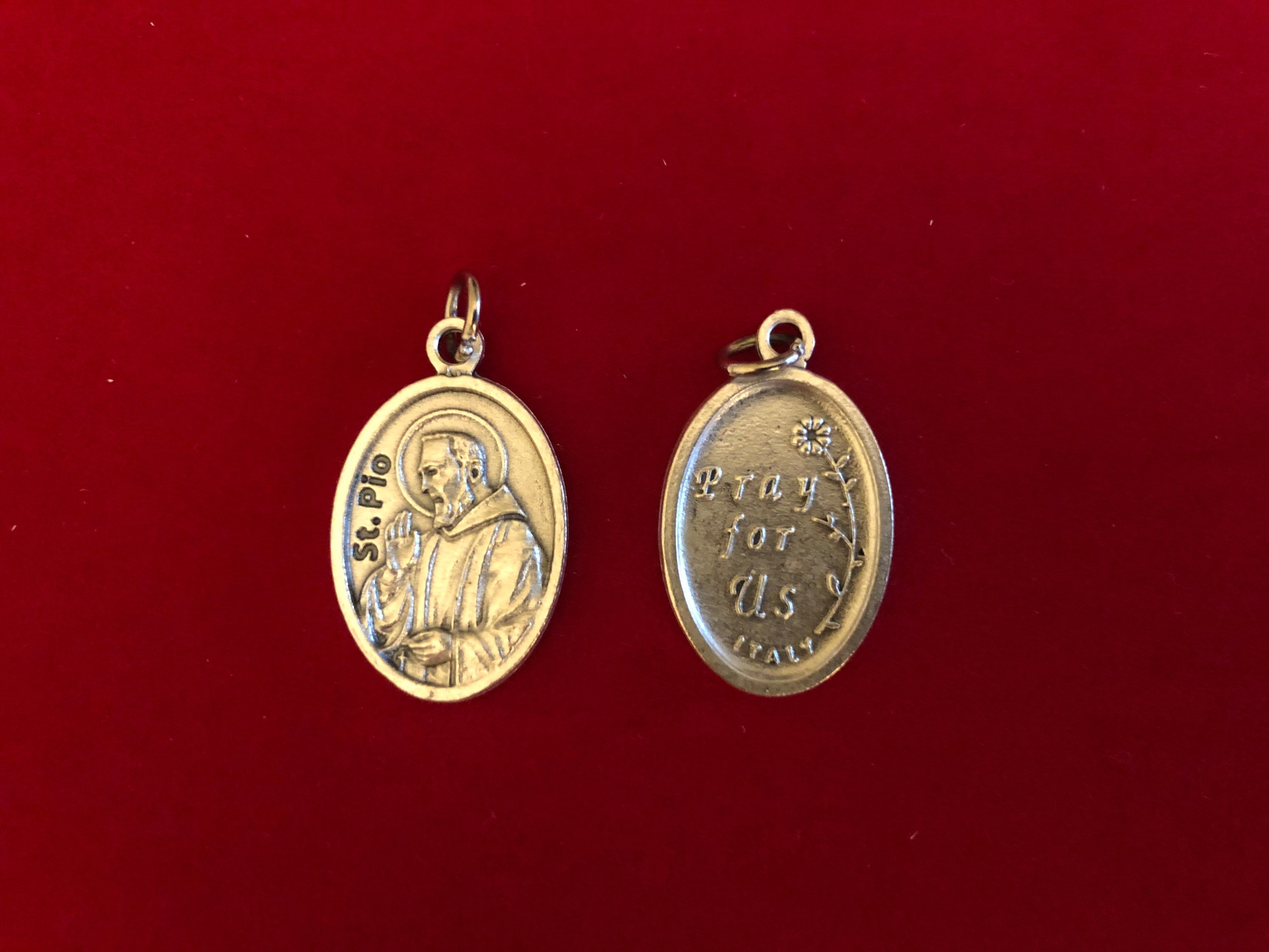 Saint Padre Pio Relic Medal Pack Third Class Relic Holy Card - Etsy ...
