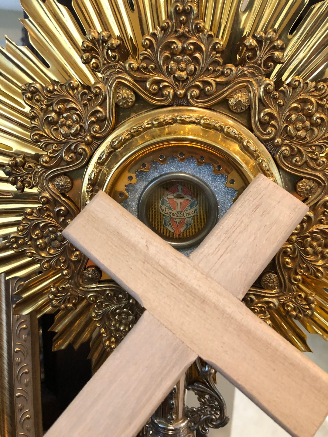 Relic 8” Wood Cross - Touched to Relic of the True Cross of Our Lord - Etsy
