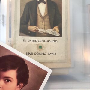 Saint Dominic Savio Relic Medal Pack - Third Class Relic Holy Card ...