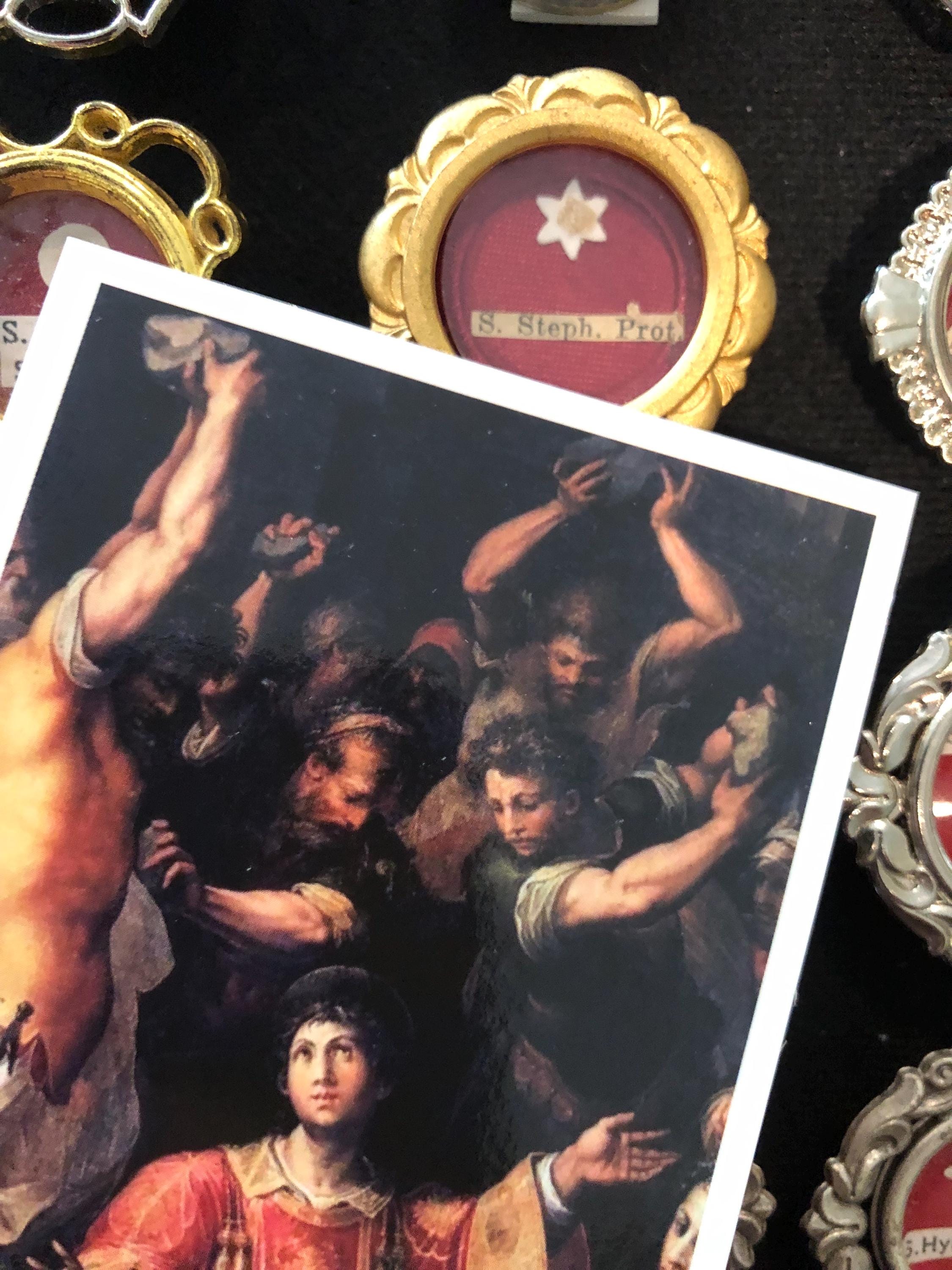 Saint Stephen the First Martyr Relic Medal Pack - Third Class Relic ...