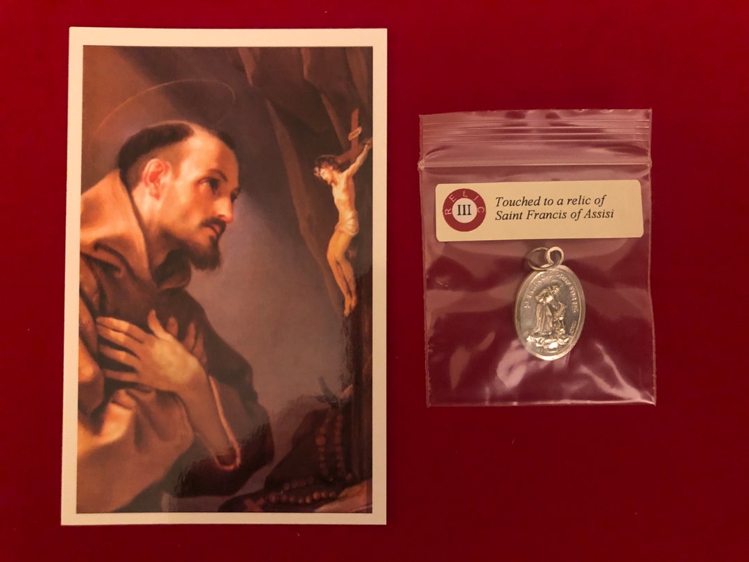 Saint Francis of Assisi Relic Medal Pack Third Class Relic - Etsy