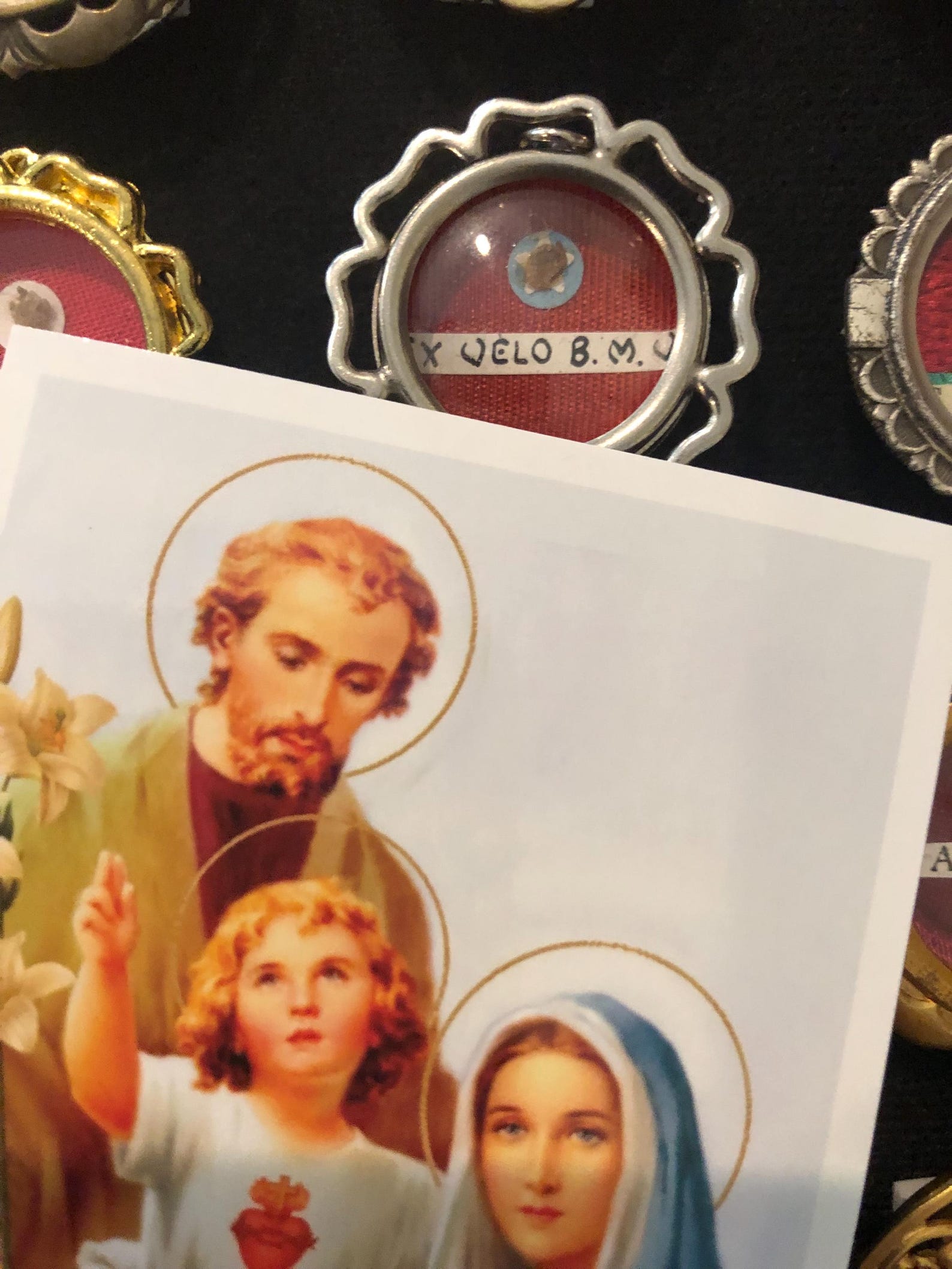 BULK PACK 50 Cards - Holy Family Third Class Relic Holy Card (touched ...