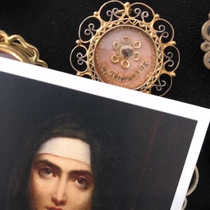 Saint Teresa of Avila Third Class Relic Holy Cards (touched to a Relic ...