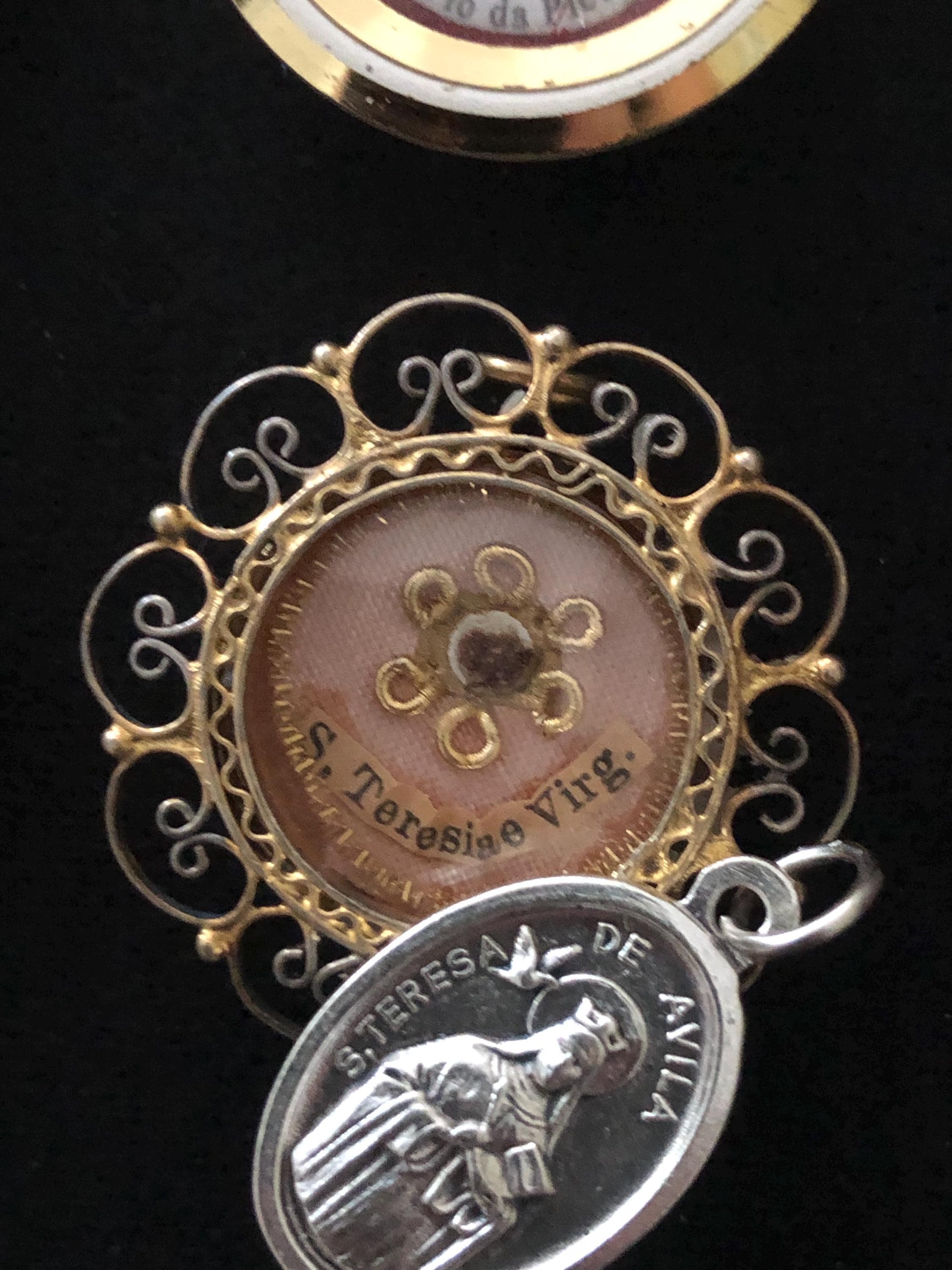 Saint Teresa of Avila Relic Medal Pack - Third Class Relic Holy Card ...