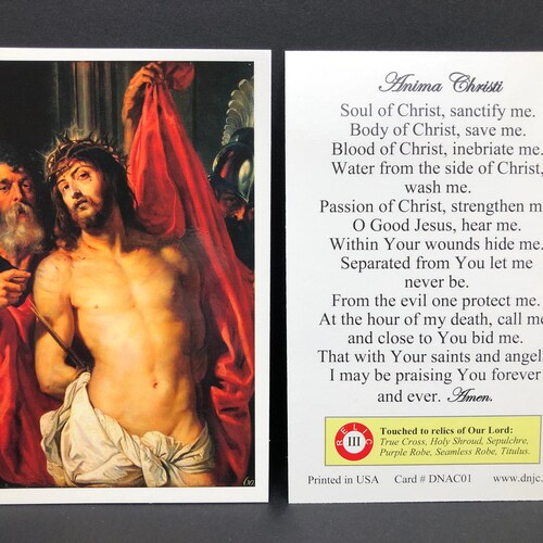 Saint John the Baptist Third Class Relic Holy Card touched to - Etsy