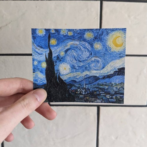 Starry Night by Van Gogh 3 X 4 UV Coated Gloss - Etsy