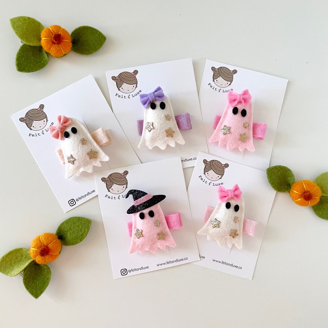 Ghost Headband, Halloween Hair Clip, Ghost Hair Clip, Halloween ...